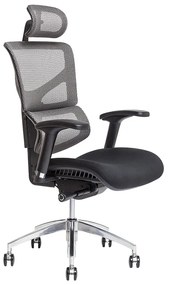 Office Pro Kancelářská židle MEROPE s podhlavníkem Barva potahu: iw07 - antracitová