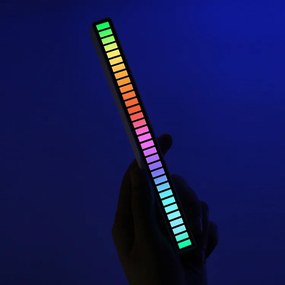 Verk Group Usb led diody zvuková odezva vícebarevný neonový rgb led pásek bliká 18 režimů