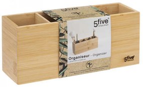 5Five® Bambusový organizér, stojan, 4 přihrádky na stojící předměty, SELENA
