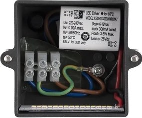 Vestavné LED svítidlo McLED Karin 3W 3000K IP65 šedá ML-517.013.81.0