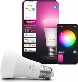 Philips Hue WCA 810 / Chytrá žárovka / A60 E27 / 8,1 W / 1100 lm / RGB