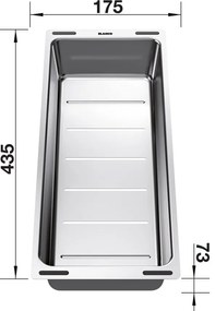BLANCO miska nerezová k SUBLINE 435x175x74, BLA-227689