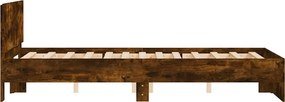 Rám postele s čelem kouřový dub 120 x 200 cm 3207494