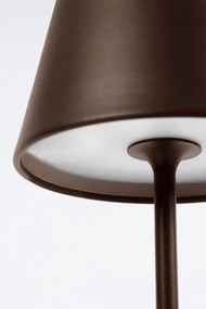 BIZZOTTO Zahradní stojací LED lampa ETNA 38 cm hnědá