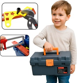 LEAN Toys Sada pro domácího kutila: Kufřík s nářadím, vrtačka, příslušenství