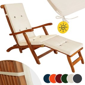 Detex Krémový polstr na lehátko 173×43×6 cm – vodoodpudivý