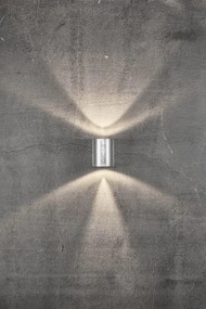NOR 49701031 Venkovní nástěnné svítidlo Canto 2 2x5W LED galvanizovaná ocel čirá - NORDLUX