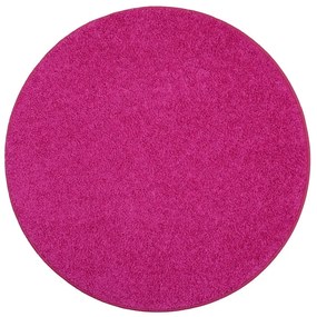 Vopi koberce Kusový koberec Color shaggy růžový kruh - 67x67 (průměr) kruh cm