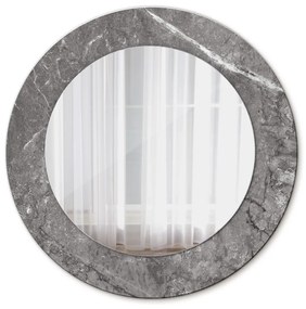 Kulaté zrcadlo rám s potiskem Rustikální mramor