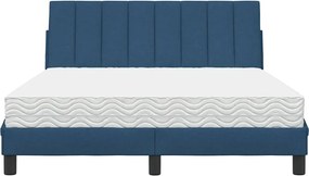 Postel s matrací Hanko modrá 120 x 200 cm textil 3310523