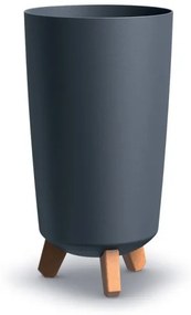 PROSPERPLAST Květináč - GRACIA TUBUS SLIM Průměr: 19,5 cm, Barva: antracit