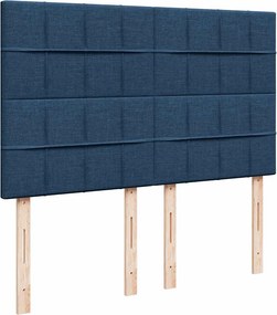 Box spring postel s matrací modrá 140x190 cm textil 3292057