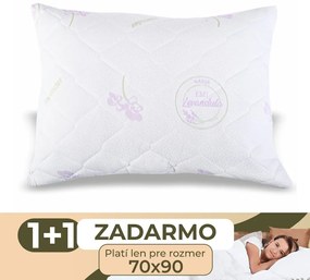 Polštář prošívaný antialergický Lavender EMI 1+1 ZDARMA: Polštář 70x50 cm