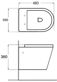 Mexen RICO Rimless, závěsná WC mísa se sedátkem + bidet, bílá, 30724000+35724800