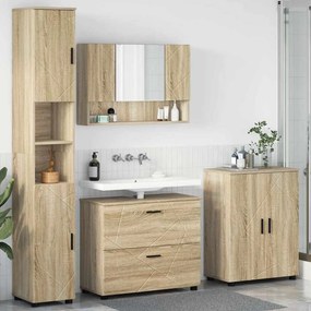 Sada koupelnového nábytku 4 ks Sonoma dub 35 x 30 x 192 cm 3393085