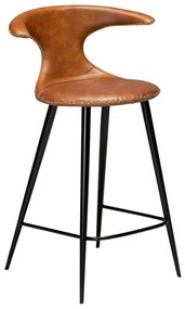 OnaDnes -20% ​​​​​Dan-Form Hnědá kožená barová židle DAN-FORM Flair 65 cm