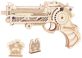 Woodcraft construction kit Woodcraft Dřevěné 3D puzzle Zbraň na gumičky Virbius