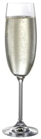 Bohemia Crystal Sklenice na šampaňské Natalie 190ml (set po 6ks)