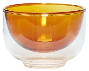 Hübsch Skleněná miska Clear Amber, čirá barva, sklo