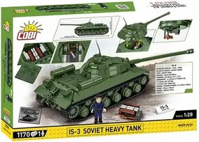 COBI 2590 II WW IS-3 / 1170 kostek / 1 figurka / 1:28 / od 9 let