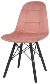 Szchara Ragnar čalouněná židle růžová - velur