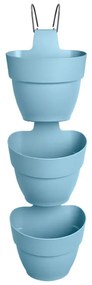 Elho Květináč Vibia Campana Vertical Forest set/3 - vintage blue