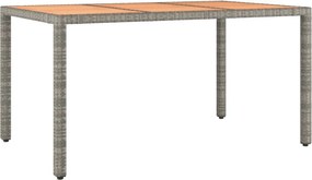 5dílný zahradní bistro set s poduškami šedý polyratan 3276887
