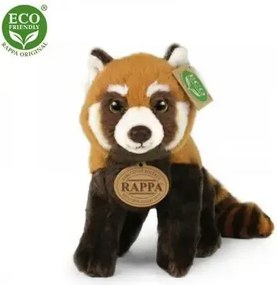 RAPPA Plyšová panda červená 20 cm / ECO-FRIENDLY / od 0 měsíců