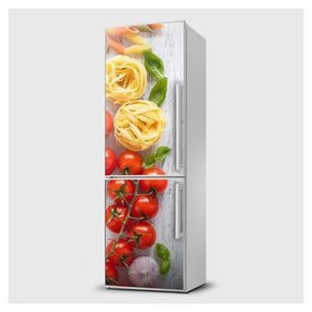 E-shop24, Pi5SL477, Rozměr 65x120 cm, Fototapeta samolepící na lednice - Špagety a rajčátka