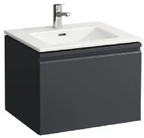 Laufen Pro S - Skříňka s umyvadlem, 600x500 mm, grafit H8609624801041