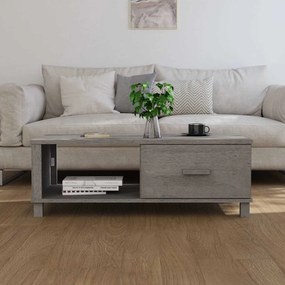 Konferenční stolek HAMAR světle šedý 100 x 55 x 35 cm borovice 340455