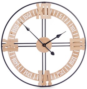 Loftové hodiny, ciferník s minutky, 60 cm