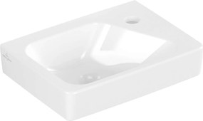 Villeroy & Boch Architectura - Umývátko 36x26 cm, bez přepadu, s otvorem pro baterii vpravo, alpská bílá 43863701