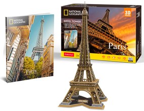 CubicFun - Puzzle 3D National Geographic - Eiffelova věž 80 dílků