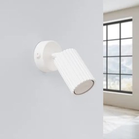Nástěnné svítidlo SOLLUX KARBON bílá GU10 1x10W bez žárovky SL.1541