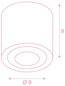 SLV 1004667 Oculus, bílé stropní svítidlo LED 10,5W 2000-3000K, průměr 9cm