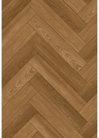 Mexen Overland Park herringbone, vinylová podlaha 570 x 95 mm LVT Dryback 2,5 mm, 4stranná V-drážka, Jatoba, F1487-0570-095-255-4V1-01