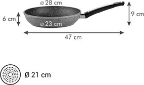TESCOMA Pánev i-PREMIUM Stone ø 28 cm