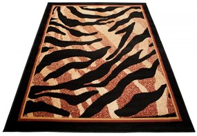 Chemex Moderní koberec Atlas - tygrovaný 2 - černý Rozměr koberce: 60x100 cm