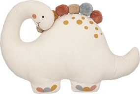 Dekorační polštář s bambulemi DINO, Ø 38 cm