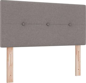 Postel s boxspringem s čelo Taupe 120 x 190 cm textil 3338675