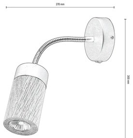 Nástěnné LED svítidlo ANNICK, 1xLED 5W (součást balení), dřevěné stínítko, olejovaný dub, B