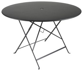 OnaDnes -20% Černý kovový skládací stůl Fermob Bistro Ø 117 cm