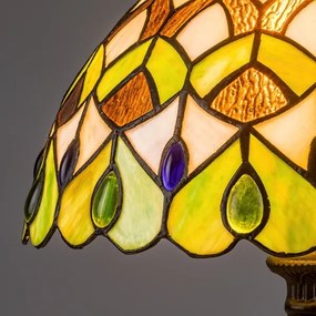Brilagi - Tiffany vitrážová stolní lampa MARGARET 1xE27/40W/230V