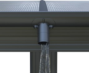 Přístřešek na auto BestBerg BBCP-CP8 / 17,3 m² / 576 x 300 x 219 cm / antracit/šedá