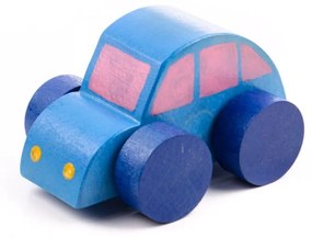 Dřevěná dětská hračka AUTÍČKO BEETLE modré