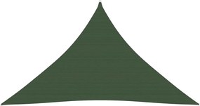vidaXL Stínící plachta 160 g/m² 3,5 x 3,5 x 4,9 m HDPE [311202] Barva: Tmavě zelená