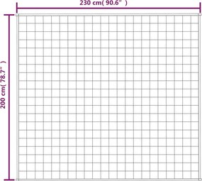 Zátěžová deka šedá 200 x 230 cm 13 kg textil 3154788