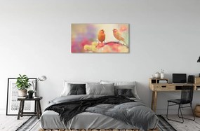 Obraz na skle barevný papoušek 125x50 cm