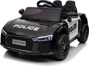 Ramiz Elektrické autíčko Audi R8 Policie na baterie + dálkové ovládání + EVA + pomalý start + MP3 LED